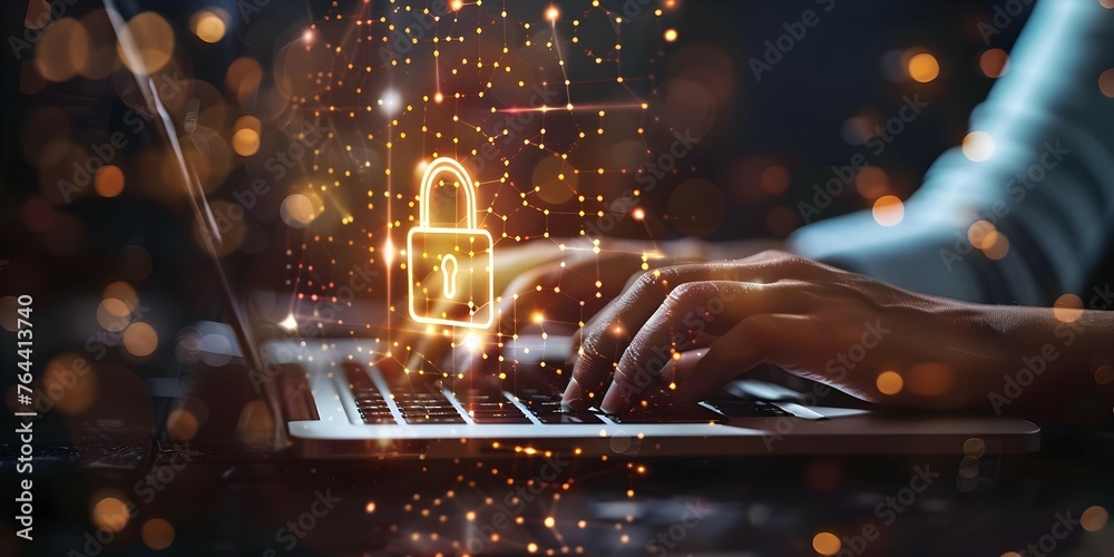 ภาพประกอบสต็อก Explore cuttingedge encryption tactics to safeguard data ...