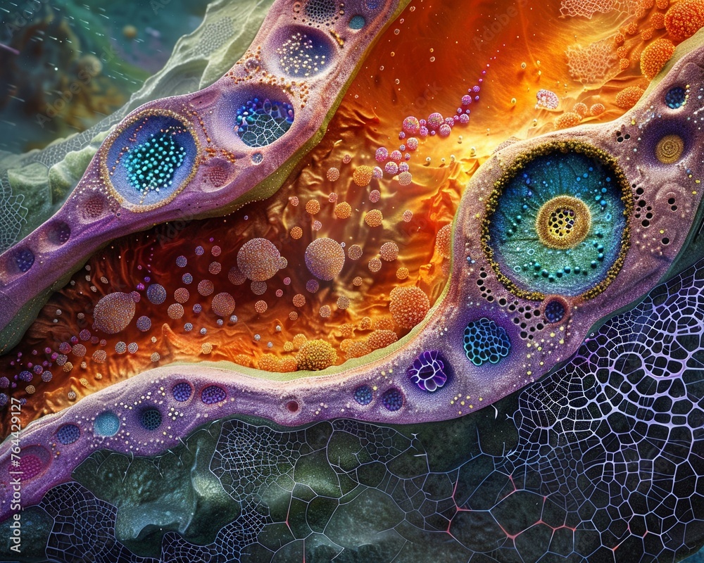 Witness a cell membrane in action, transporting molecules through a sea ...