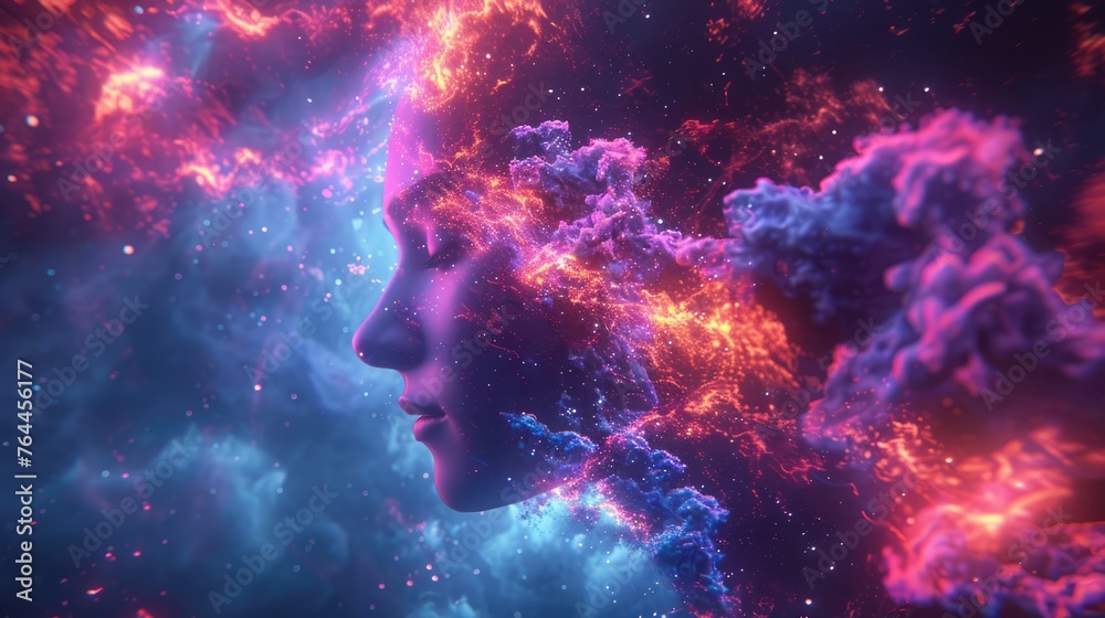 Exploding Mind: Generative AI Illustration of Annual Collective Mind ...