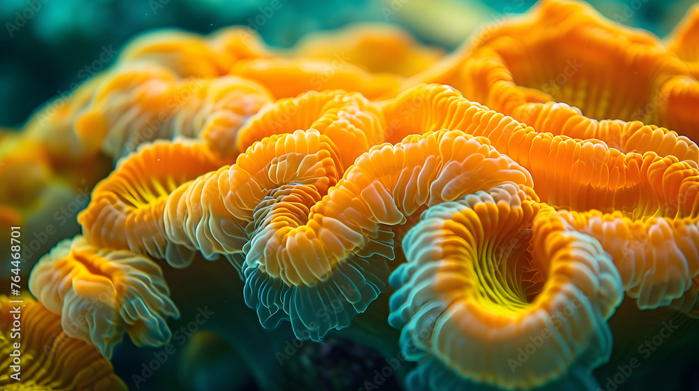 Underwater environments and capture abstract patterns in coral reefs ...