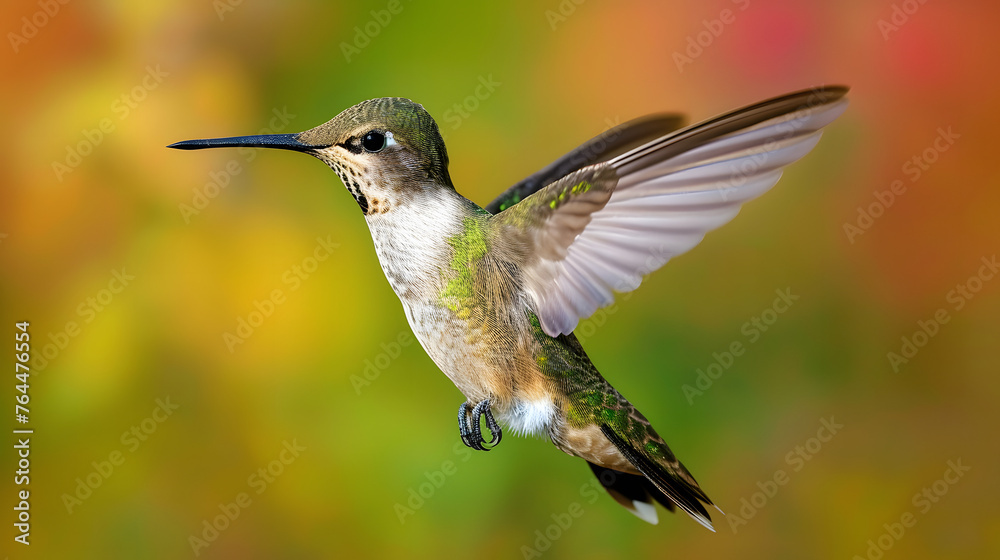 Hummingbirds in action, capturing their rapid movements and vibrant ...