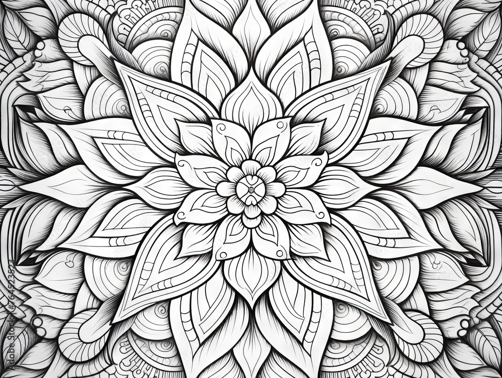 Harmonious sacred geometry and fractal patterns for mindful coloring ...