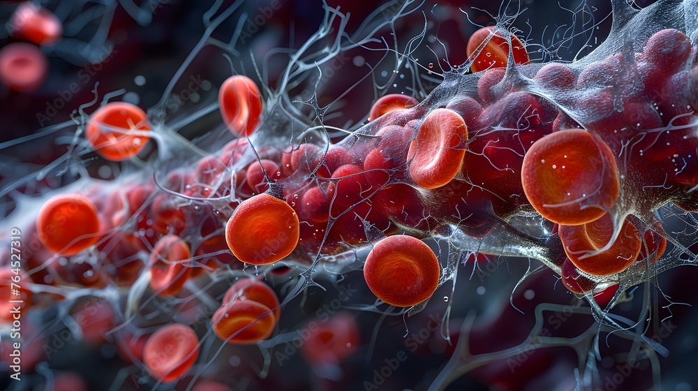 Experience the intricate ballet of clot formation, where platelets take ...