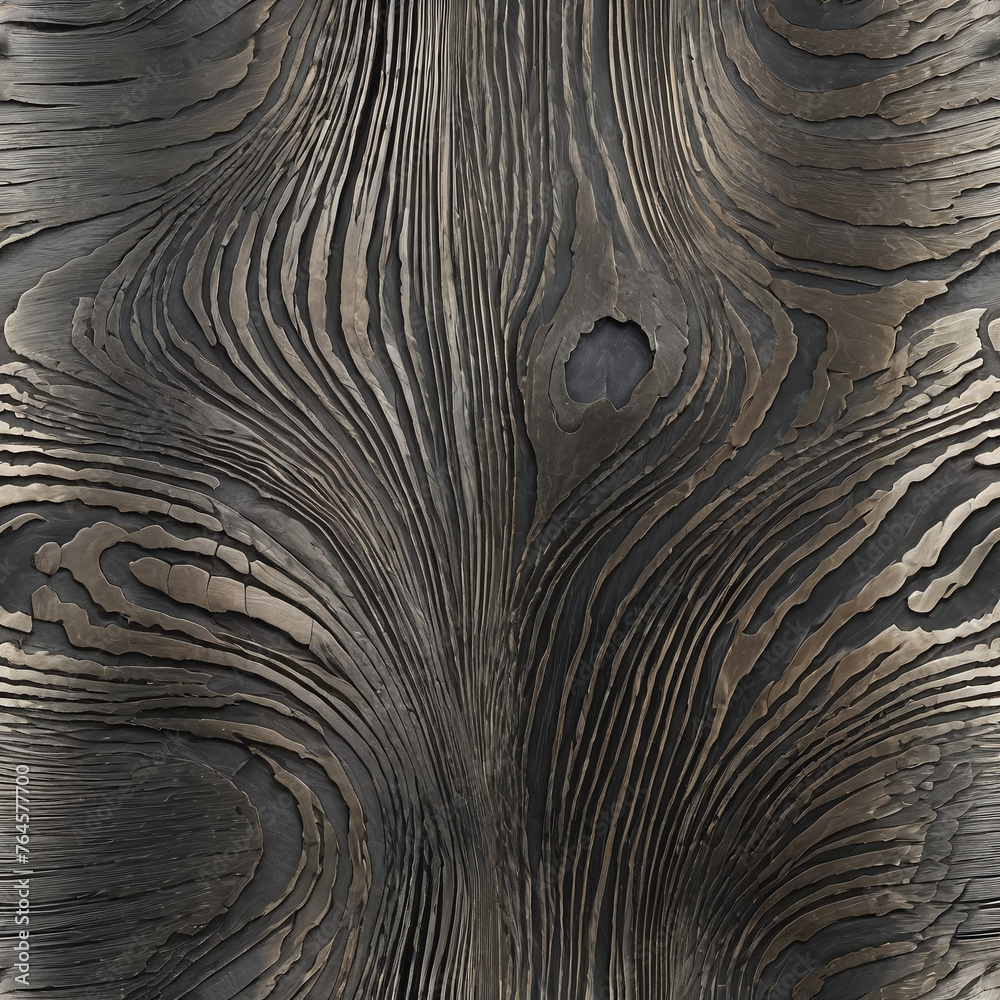 Black and white Damascus damask steel texture knife material pattern ...