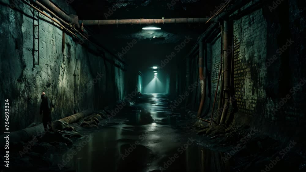 Dark Tunnel With Light at End, Mesmerizing Pathway of Hope and ...