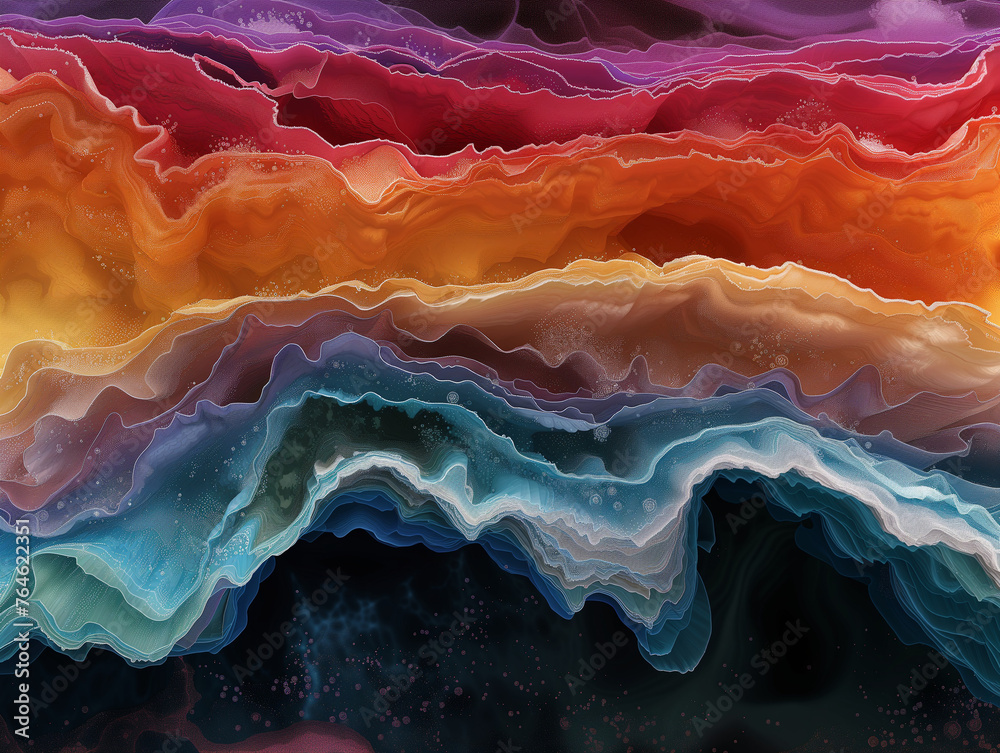 simulation of a turbulent flow of a fluid with several phases in ...