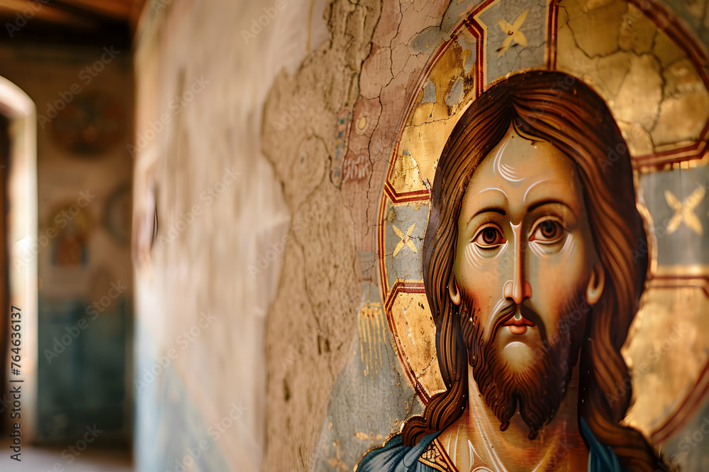 Jesus Christ Savior Messiah Son of God, multicolor colorful watercolor ...