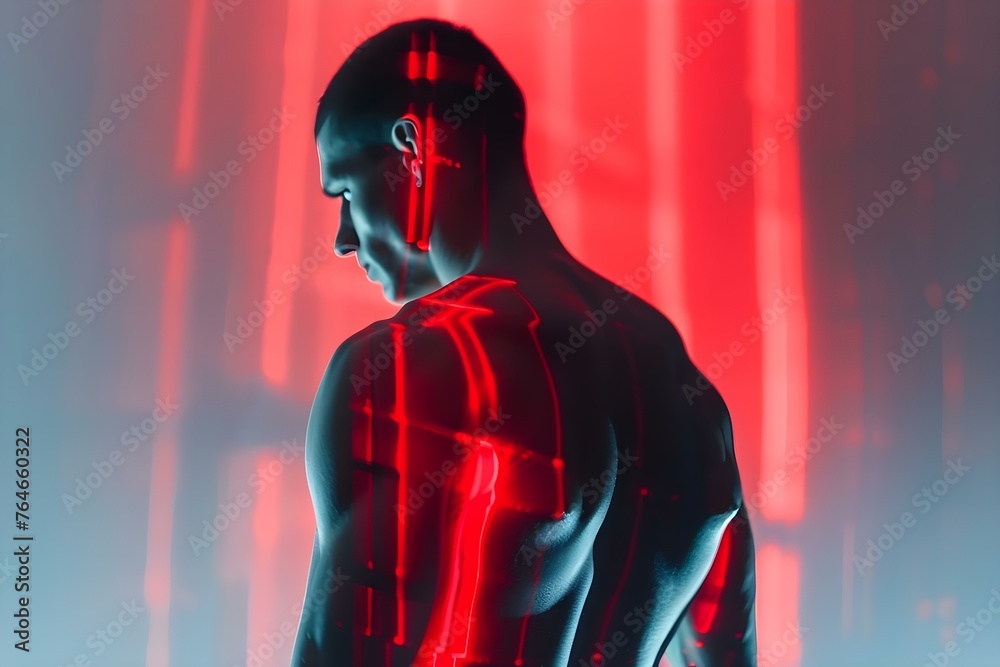 Red Highlighted Back Pain: Likely Result of Sports Injuries or ...