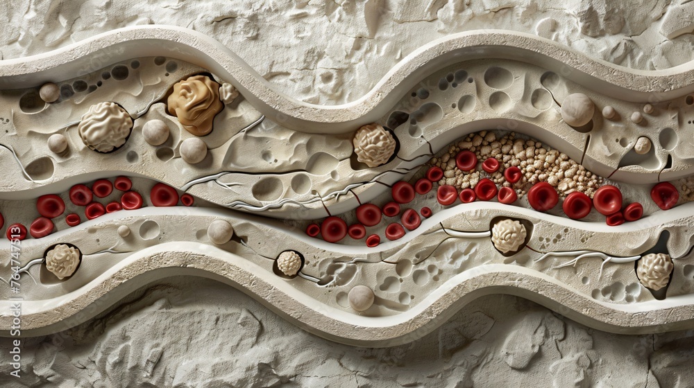 Arterial cross section before and after adopting a healthy lifestyle ...