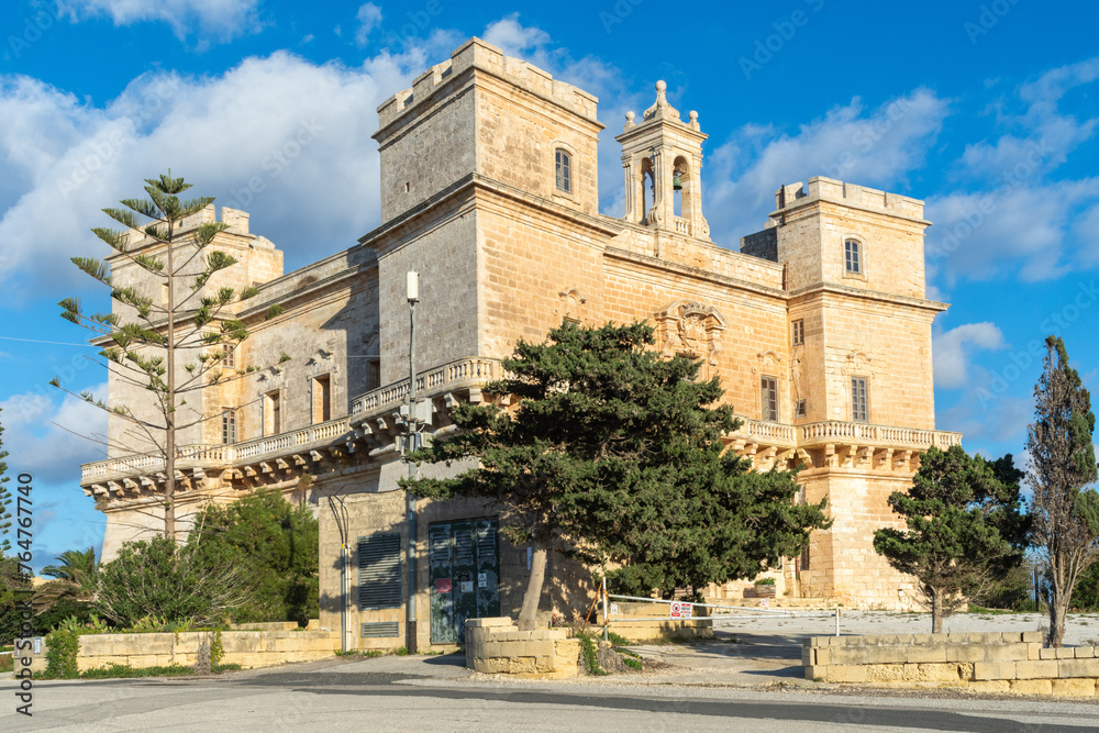 Mellieha, Malta - December 20th 2022: The 18th century Selmun Palace is ...