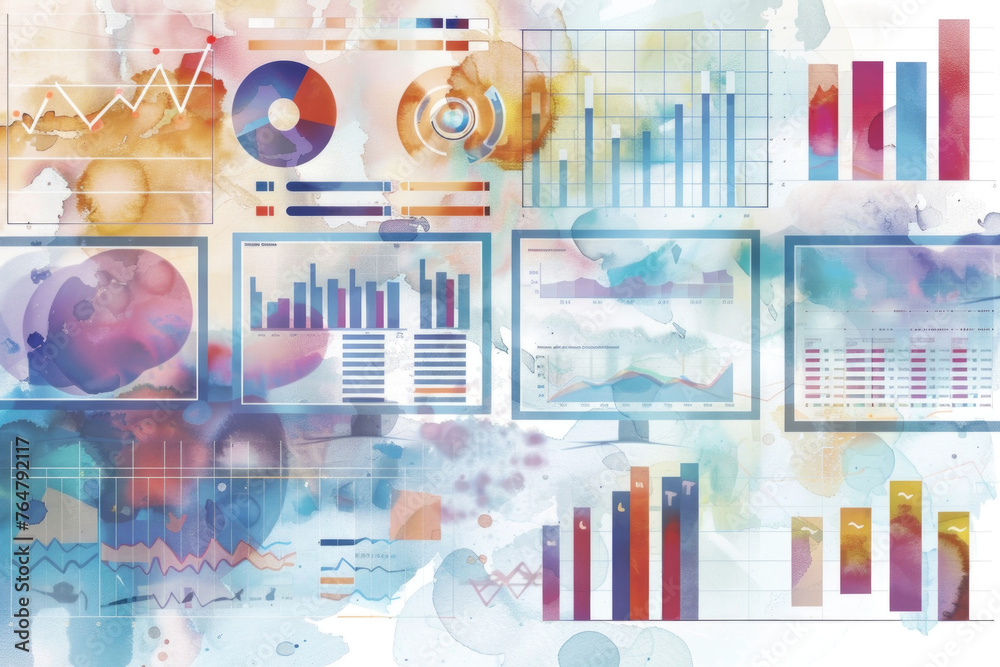 A computer screen showing various windows, icons, and tabs open ...