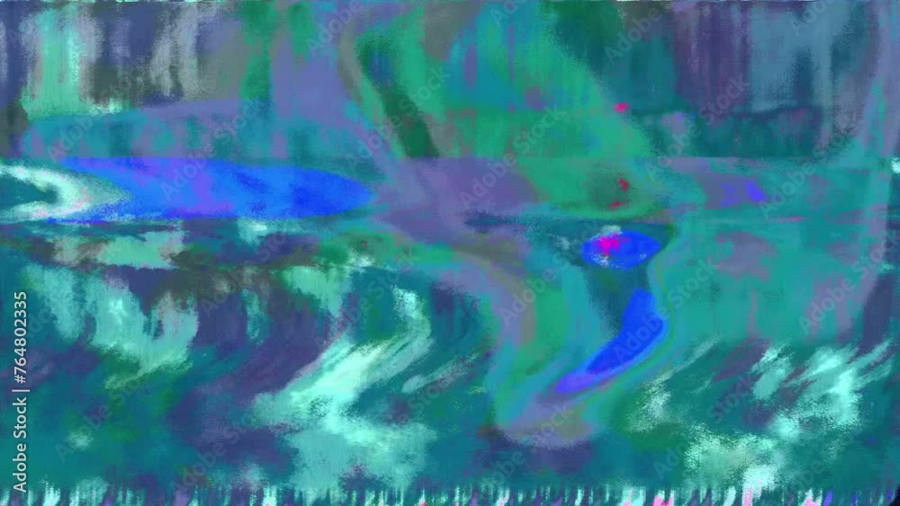 Liquid Glitches Reverberation Static Noise. Glitches made with analog ...