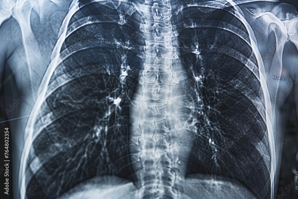 Ischemic Heart Disease, Myocardial Infarction (MI), X-ray film of a ...