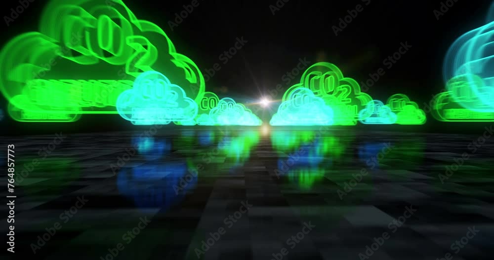 CO2 neutral decarbonize zero emission and eco friendly symbol abstract ...