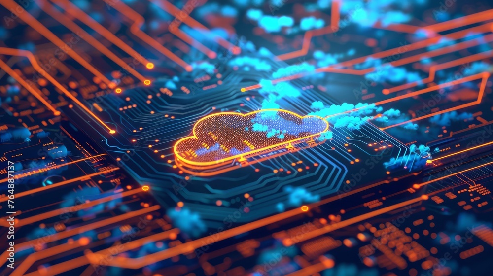 Visualization of a digital circuit interconnected with cloud-based ... Visualization of a digital circuit interconnected with cloud-based ...