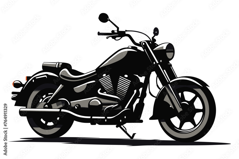 Beautiful black Motorcycle whait background watercolor clipart ...