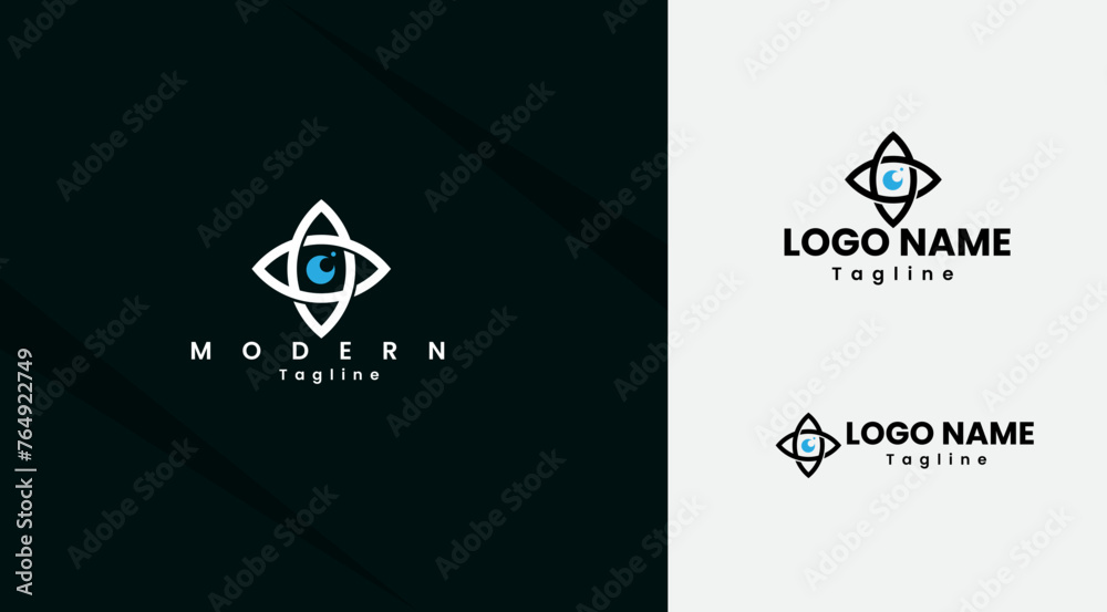 Eye logo design. Vision logo art. Vector. Business. Eye care logo. Lens ...