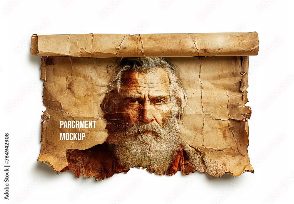 Parchment Paper Mockup. Ai Generative Stock Template | Adobe Stock