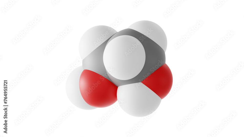 ethylene glycol molecule, ethane-1.2-diol, molecular structure ...