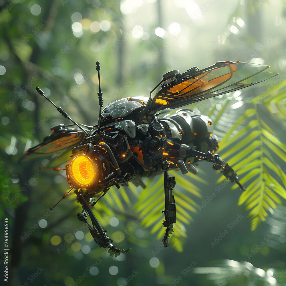 Robotic pollinator drones, maintaining ecosystem balance in terraformed ...