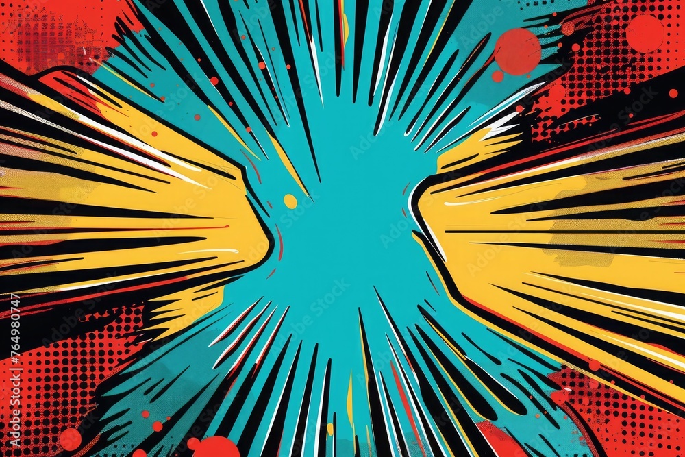 Comic Book Versus Template Background Classic Pop Art Style Superhero