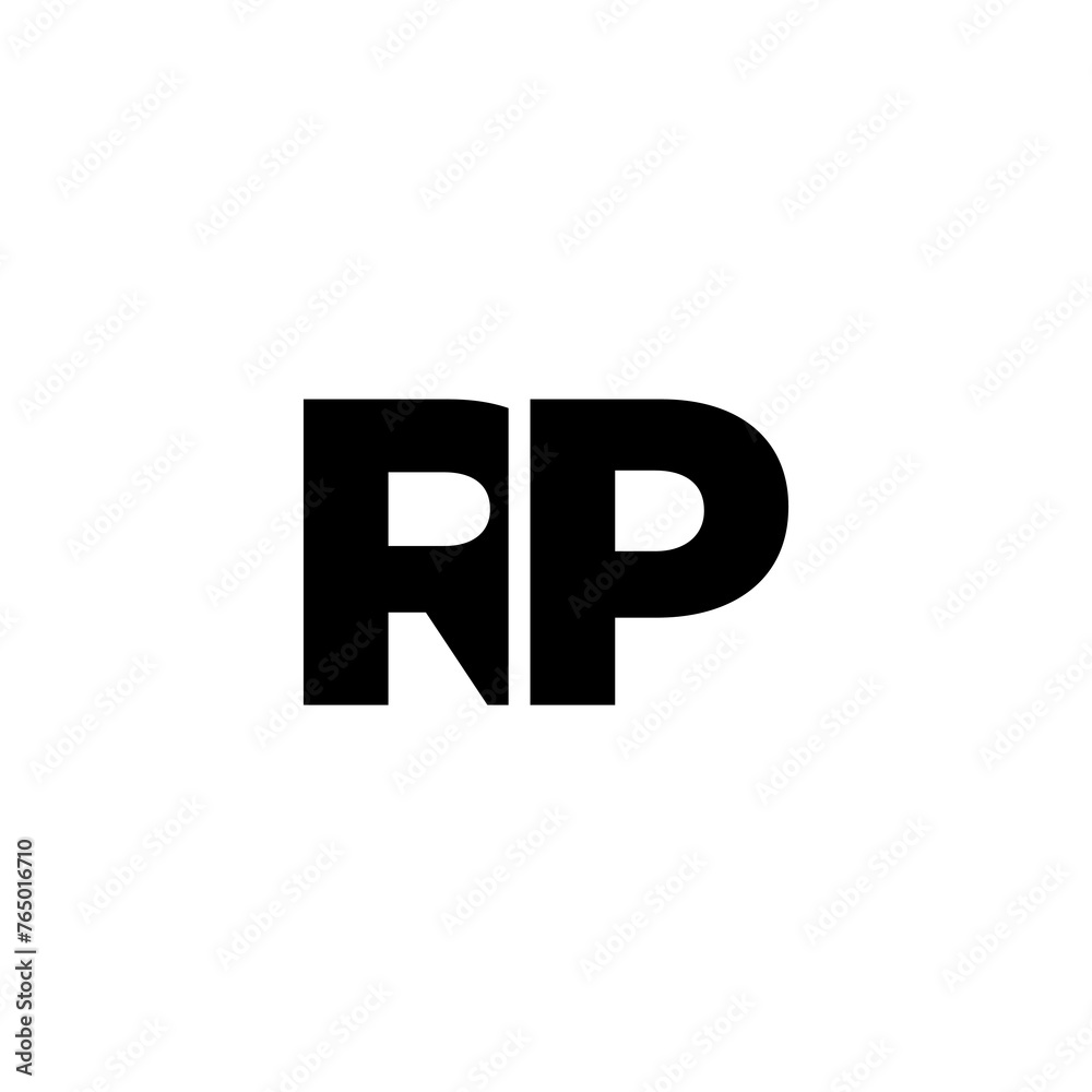 Letter R and P, RP logo design template. Minimal monogram initial based ...