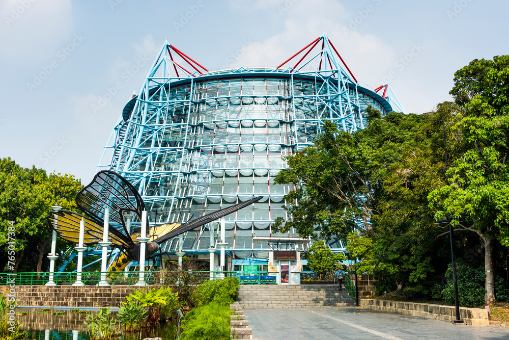 Taichung, Taiwan- October 5, 2021: Low-angle view of the Botanical ...