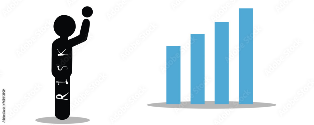 Grafika wektorowa Stock: Risk management and Risk at business downfall ...