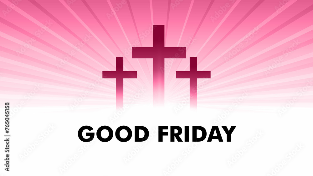 Good Friday Pink background for Website Banner and Social Media Post ...