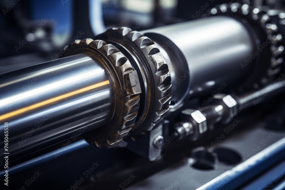 In-depth Look at a Hydraulic Tube within an Industrial Framework ...