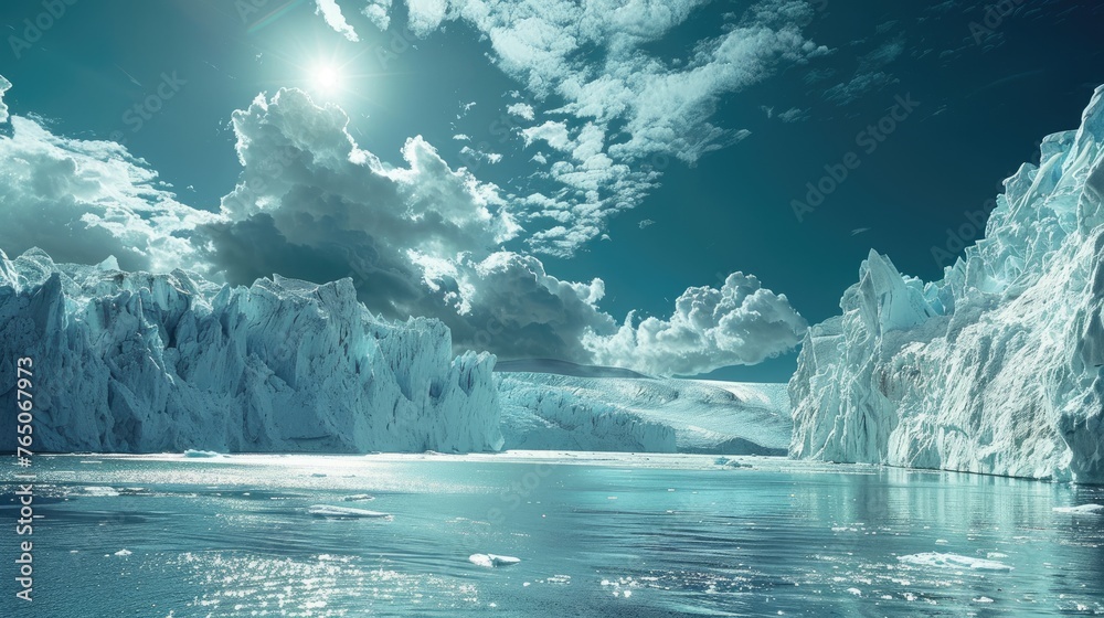 A dramatic representation of glacier retreat due to global warming ...