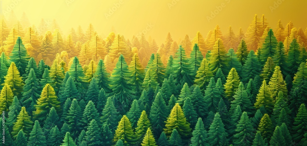 Large-scale reforestation and afforestation efforts, solid color ...