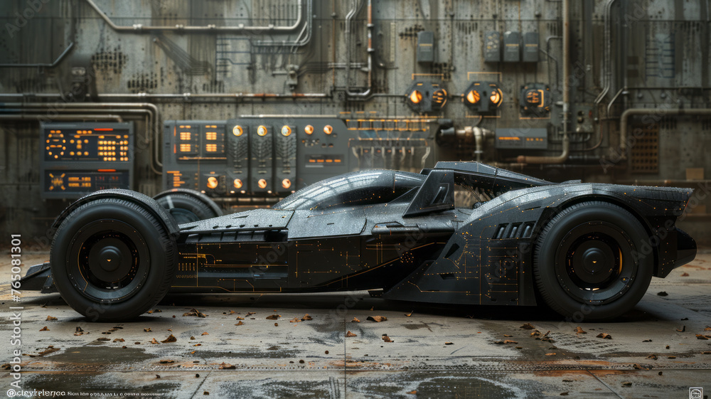 a detailed engineering blueprint of the 2025 batmobile,generative ai ...