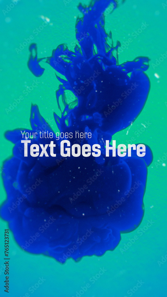 Cinematic Ink Color Text Stock Template | Adobe Stock