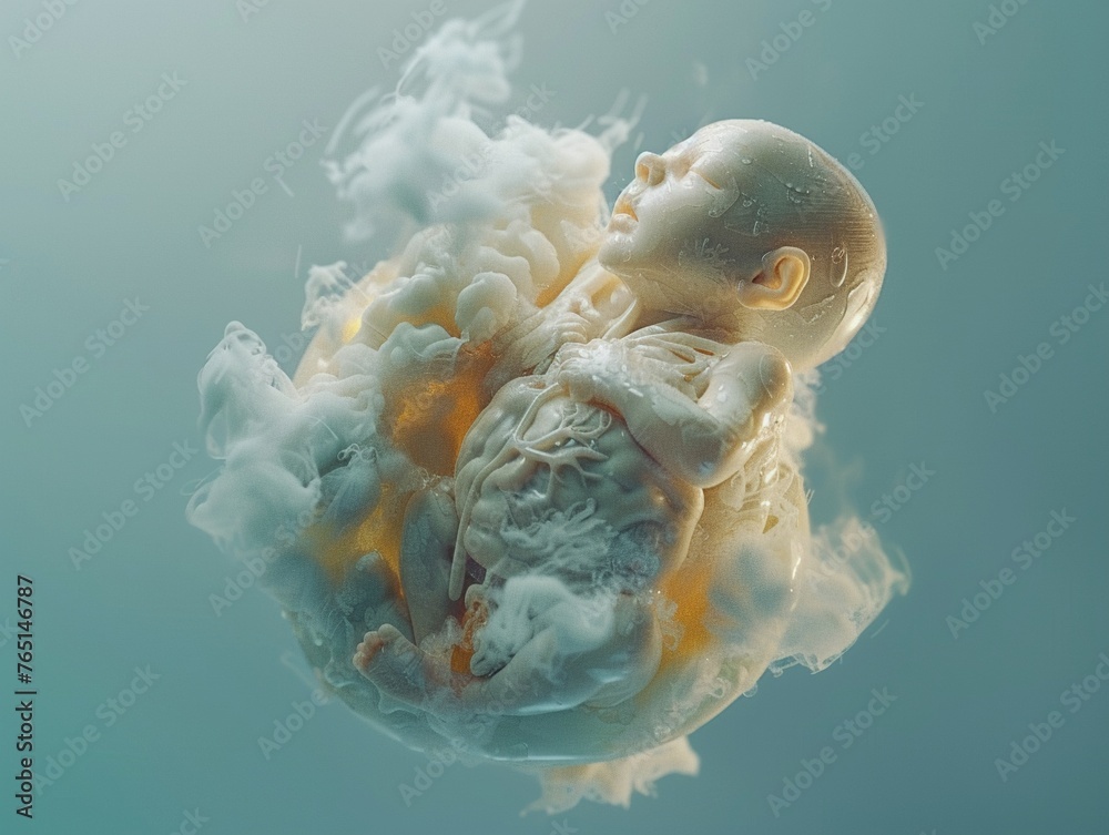 Create an animation depicting the development of the fetal skeleton ...