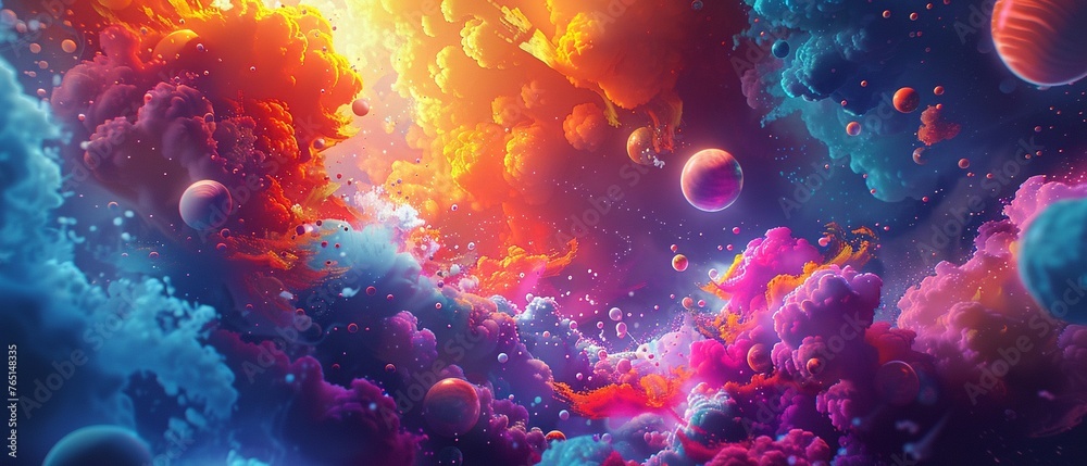 Let the hypnotic allure of electronic visuals transport you to a world ...