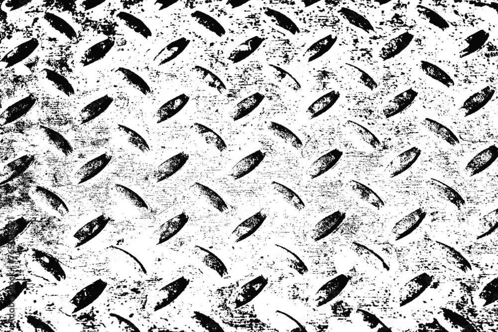 Metal floor surface with rhombus shapes texture vector overlay ...