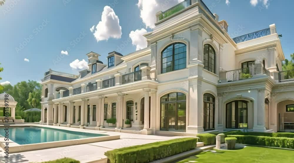 An exclusive mansion design with grandeur in mind, boasting intricate ...