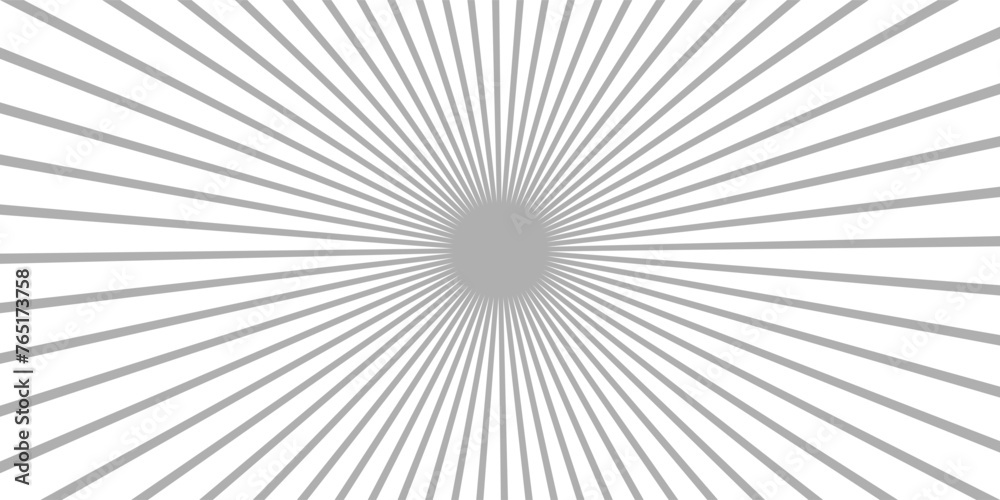 Radial circle line. Pattern starburst. Comic beam lines. Sun effect ...
