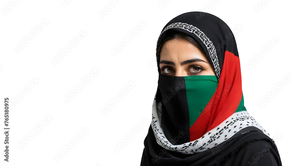 PNG Palestinian woman, Hijab, Flag of Palestine image. Free for use ...