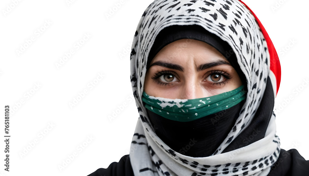 PNG Palestinian woman, Hijab, Flag of Palestine image. Free for use ...