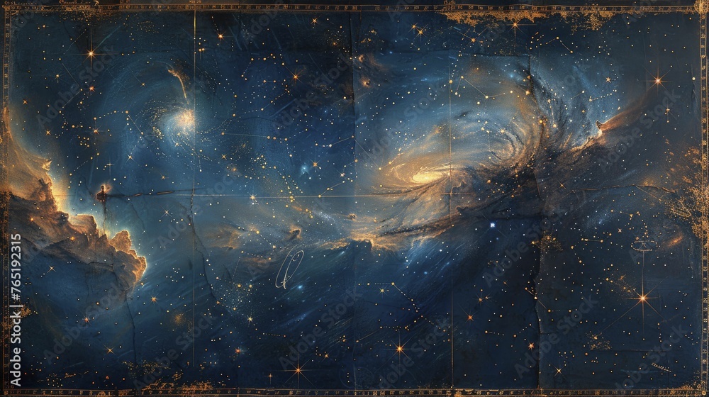 Immerse yourself in the captivating beauty of Celestial Deep Space ...