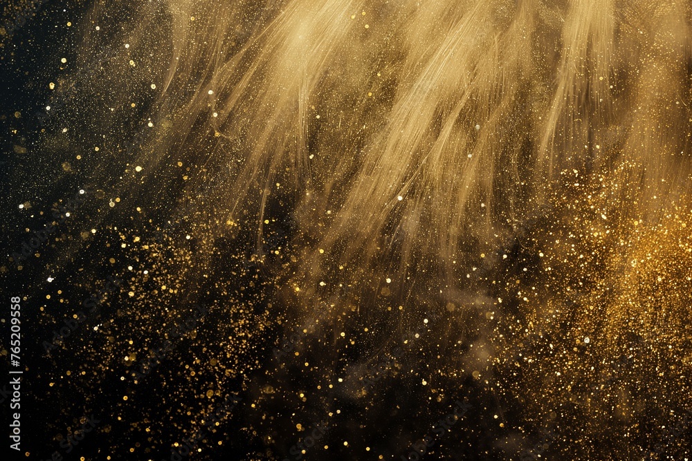 abstract gold glitter background with fireworks, abstract gold glitter ...