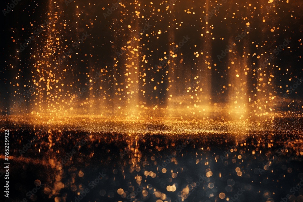 abstract gold glitter background with fireworks, abstract gold glitter ...