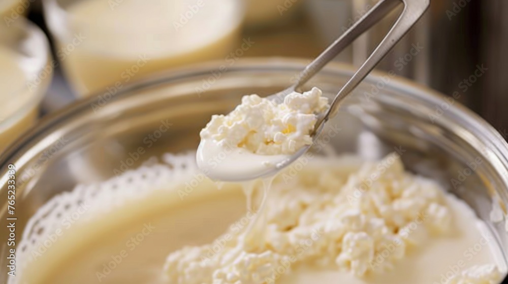 Addition of lactic cultures, lactic acid bacteria generative ai Stock ...