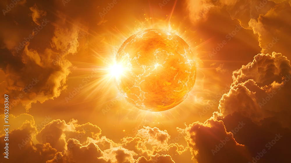 Sun wallpaper, sunny background, sun close-up for text and ...