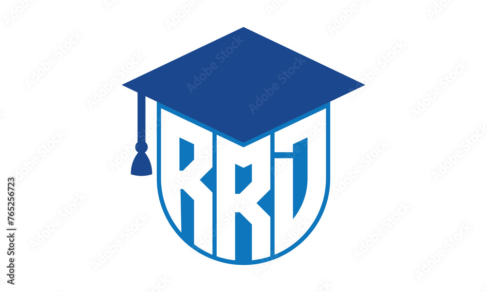 RRD initial letter academic logo design vector template. school college ...