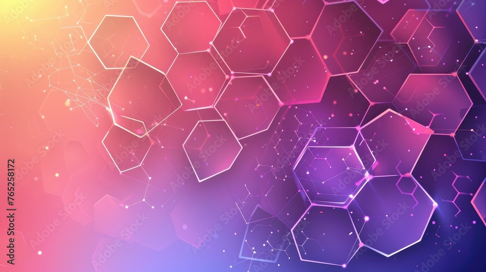 hexagon pattern genetic research Molecular structure Chemical ...