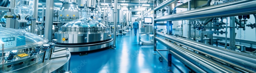 Bioreactor Cultivation, bioreactor system in a biotechnology facility ...