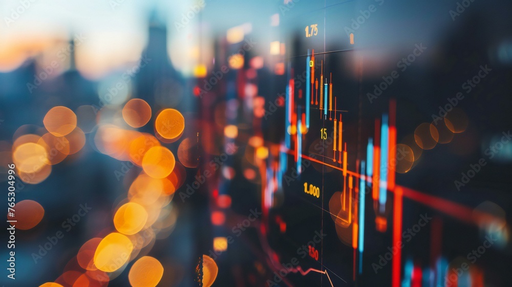 A colorful graph with numbers and the word "million" on it. The graph ...